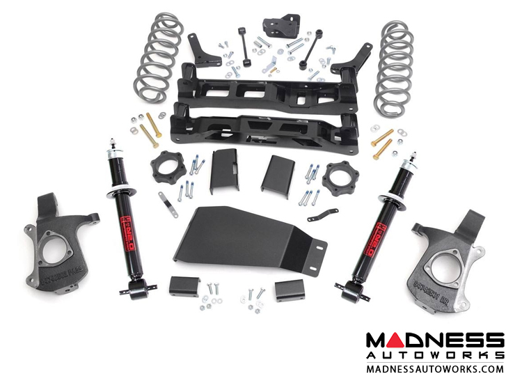 Chevy Suburban 4WD Suspension Lift Kit w/ Premium N2.0 Front Struts - 5 ...